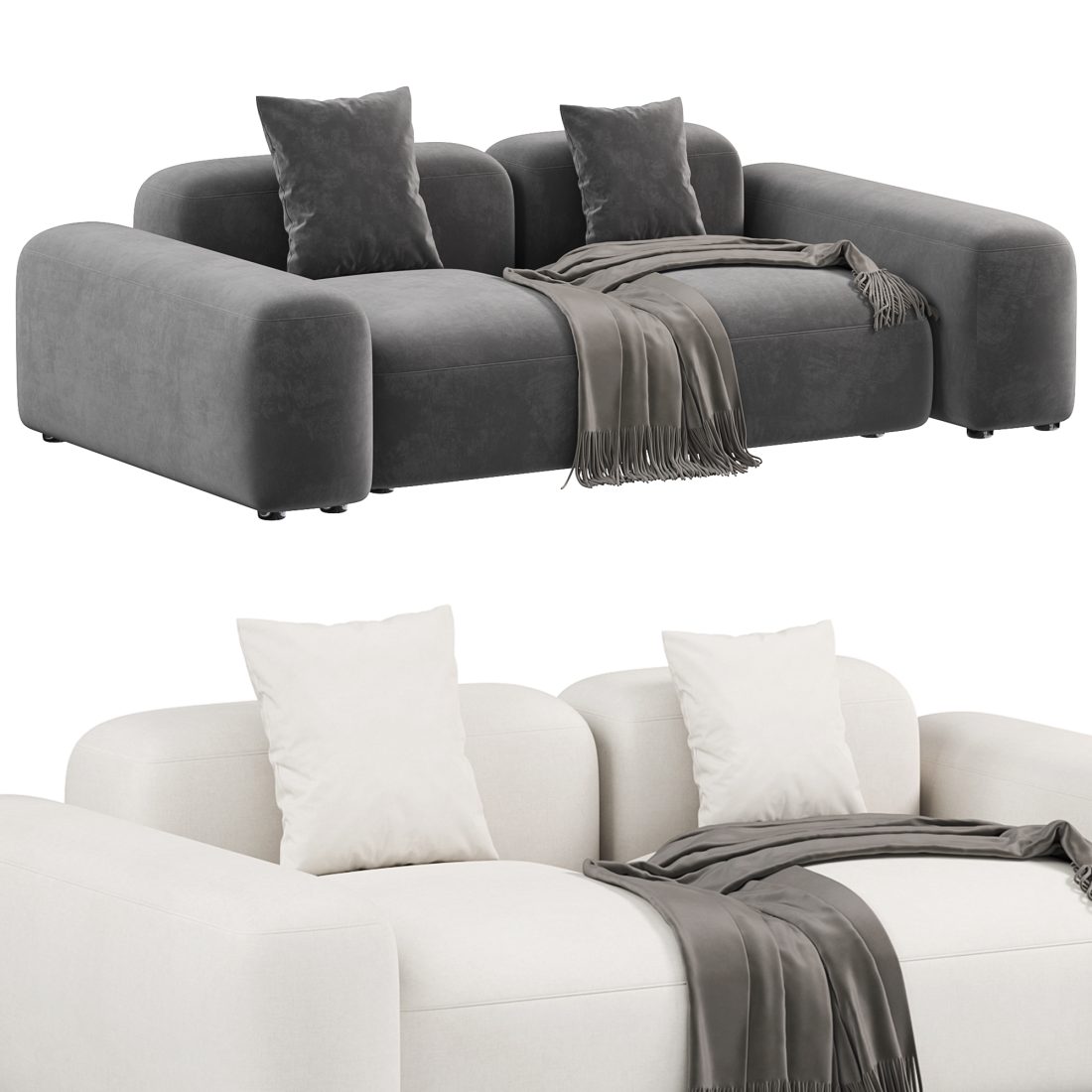 Sofa Lapis 045 - 3D Model for Corona