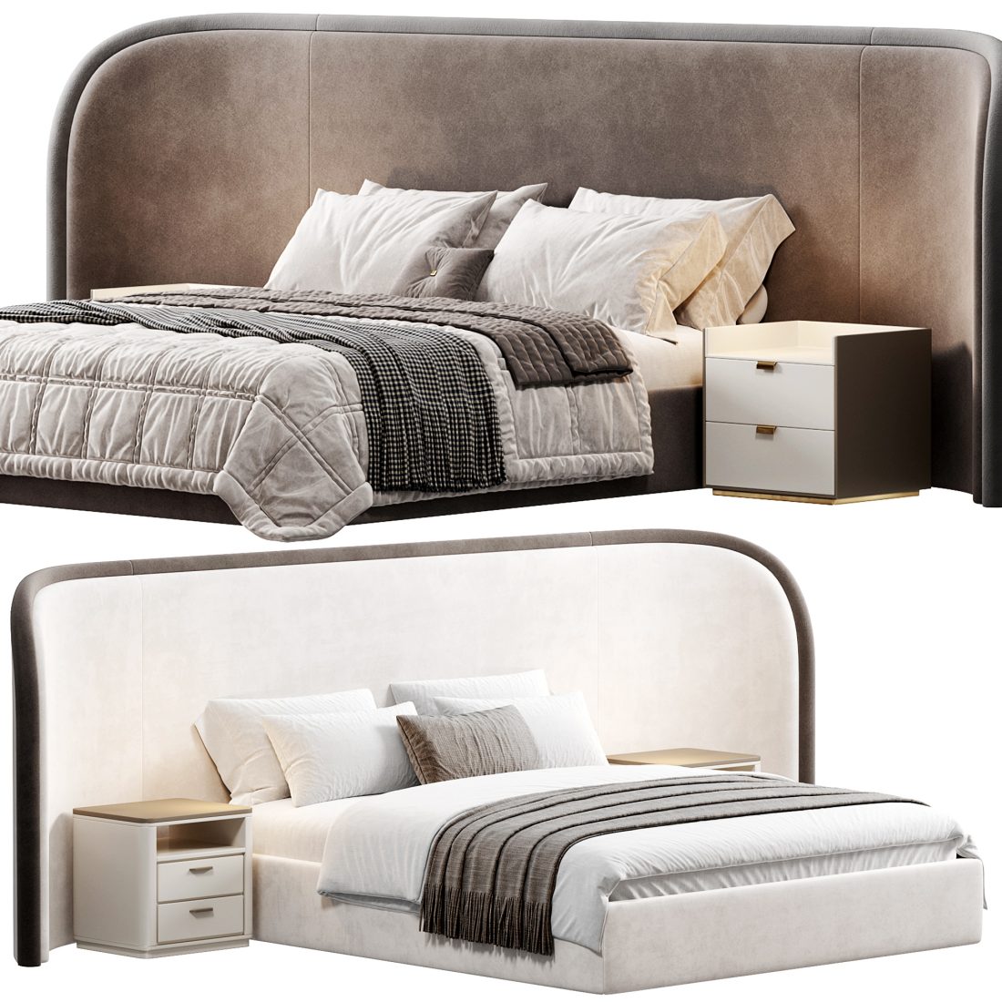 Ferrol Bed By Cazarina - 3D Model for Corona