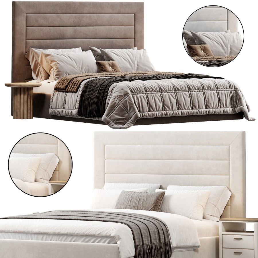 Jessica Bed By Matras Korona 3D Model for Corona | CGMood