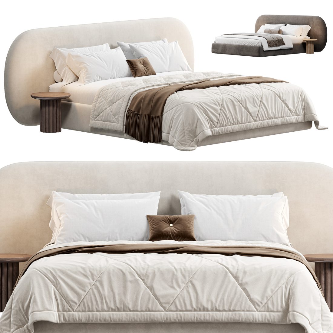 Moca Cloud Bed By Oneandhome - 3D Model for Corona