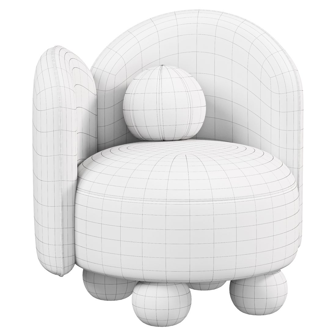 Manon Armchair - 3D Model for Corona