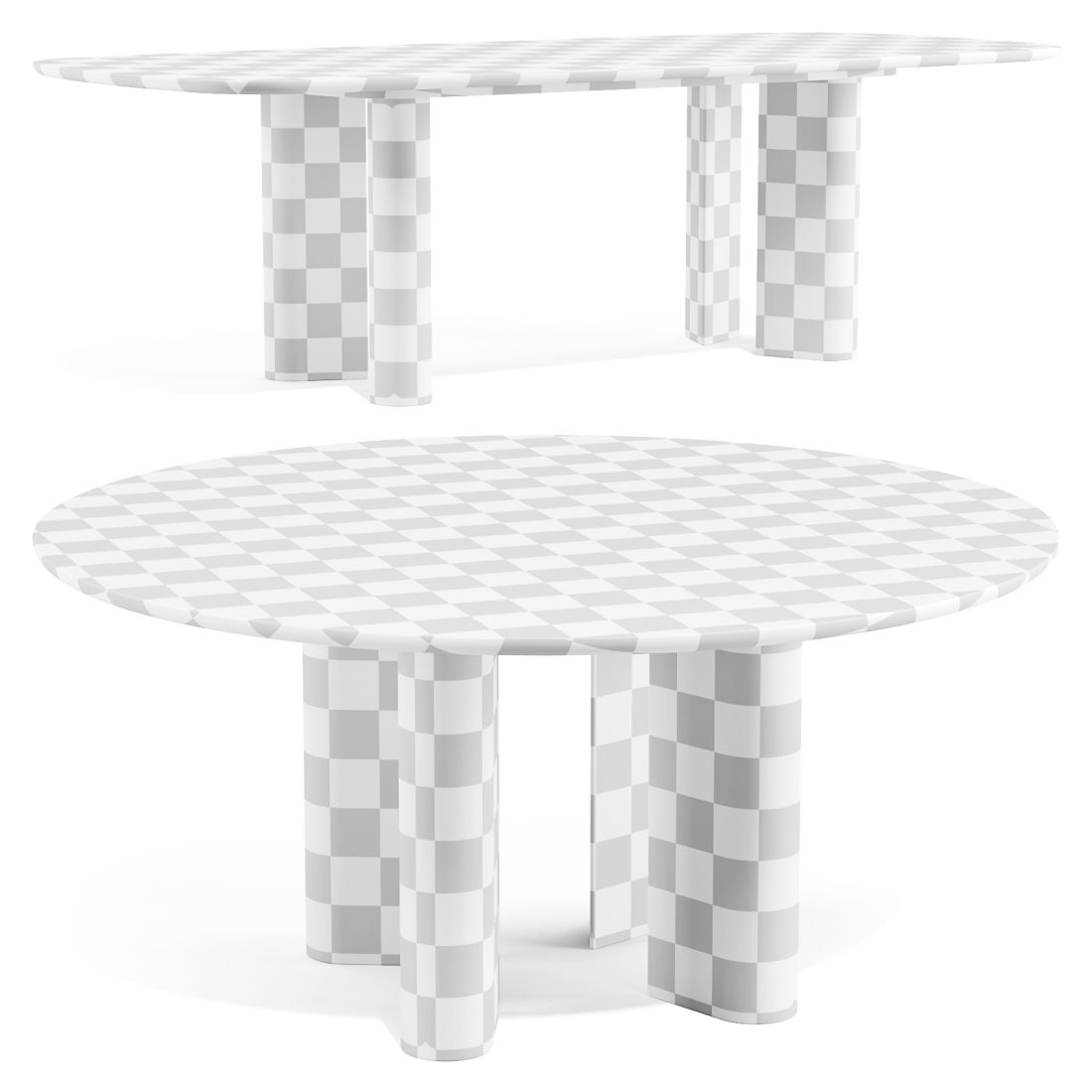 Bonaldo: Geometric - Dining Tables - 3D Model for Corona