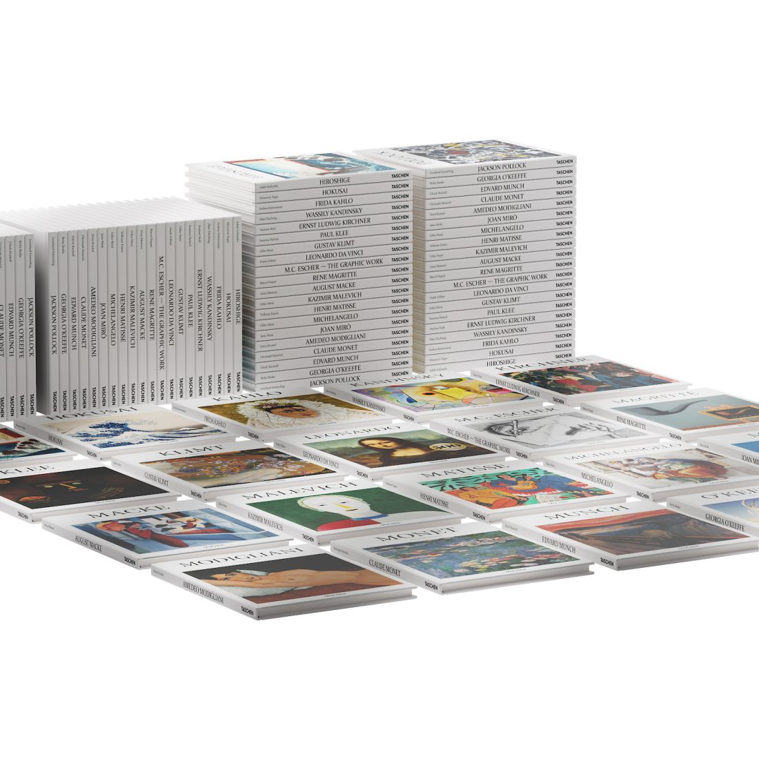 050_decorative Books Set 09 Basic Art Series 04 - 3D Model for VRay, Corona