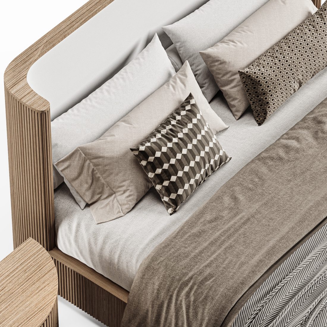 Byron Fabric Shelter Bed 3D Model for VRay, Corona | CGMood
