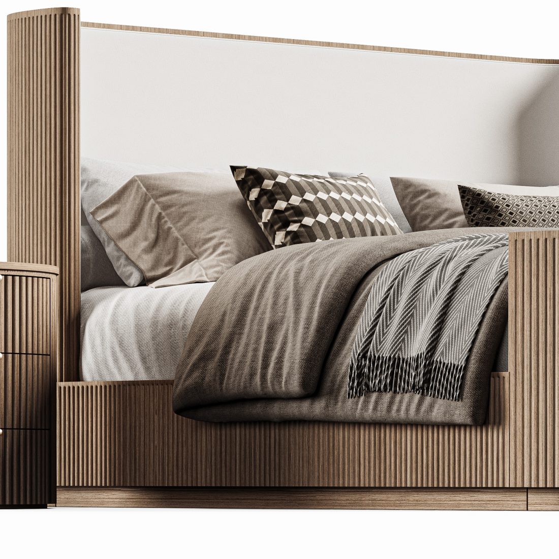 Byron Fabric Shelter Bed 3D Model for VRay, Corona | CGMood