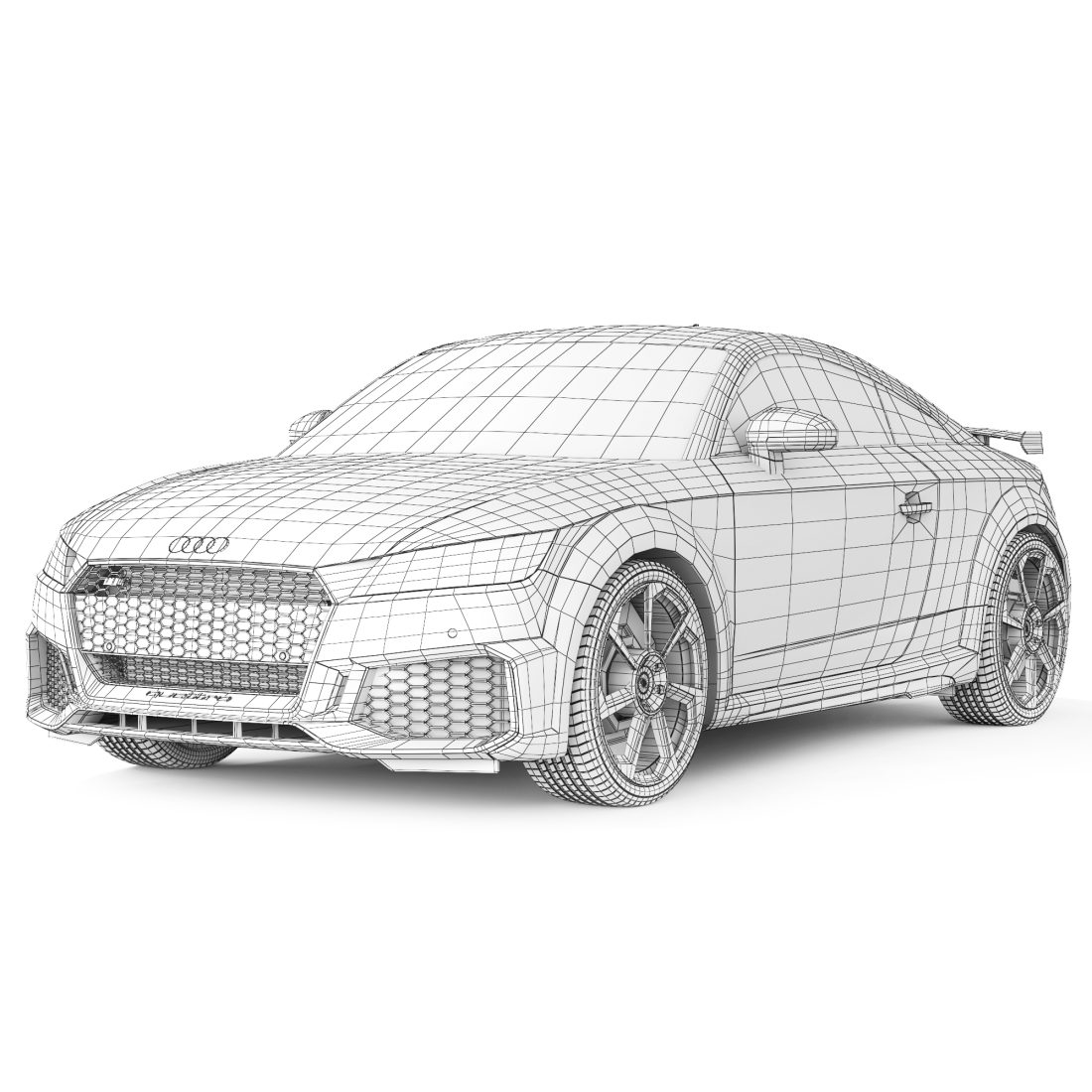 Audi TT RS 2020 3D Model for VRay | CGMood