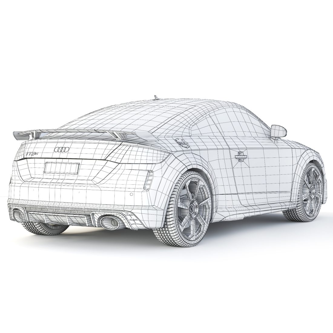 Audi TT RS 2020 3D Model for VRay | CGMood