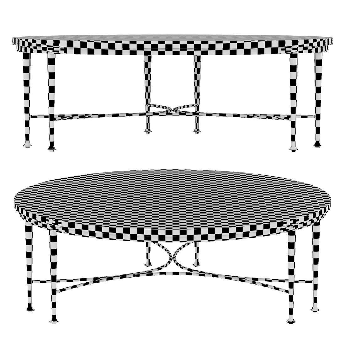Classico Cocktail Table By Bakerfurniture - 3D Model for Corona