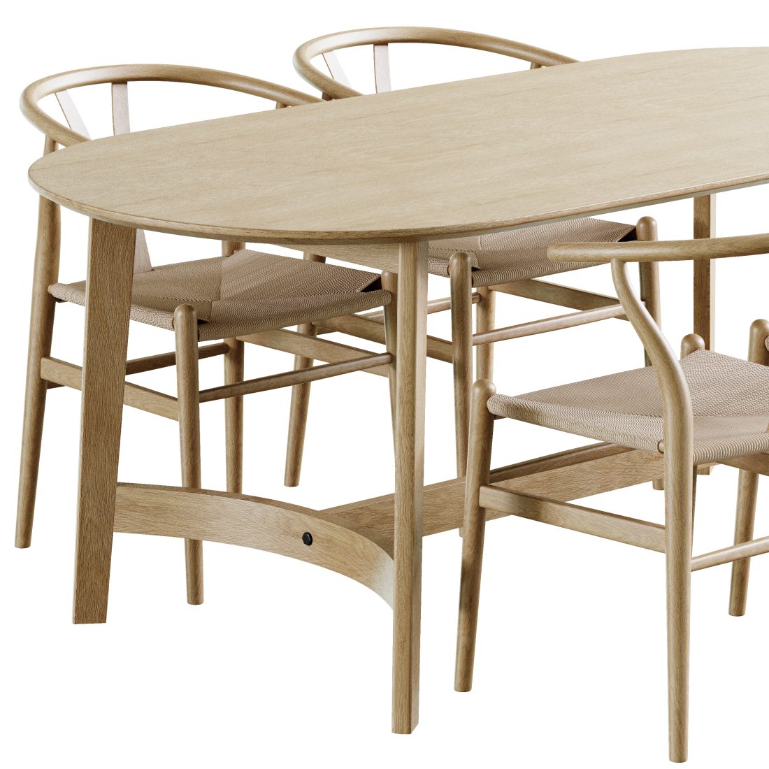Colin Dining Table Faith Chair - 3D Model for VRay, Corona