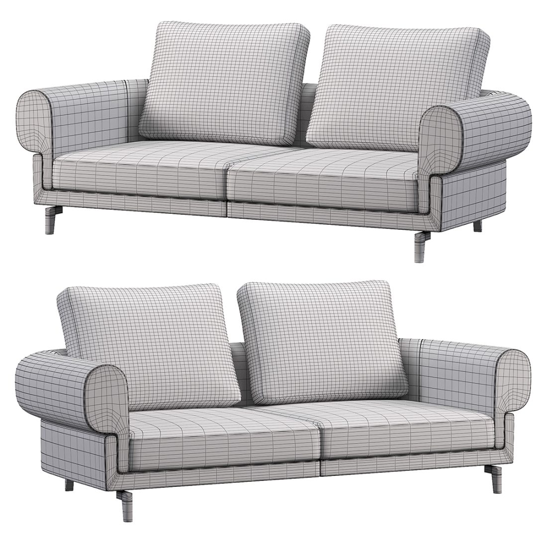 Carter Sofa By Hc28 Cosmo 3D Model for Corona | CGMood