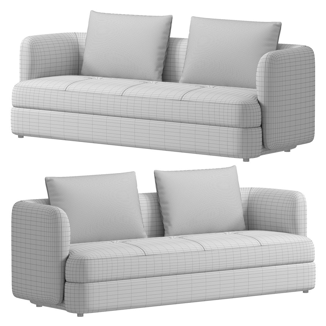 Echo Sofa By Hc28 Cosmo - 3D Model for Corona