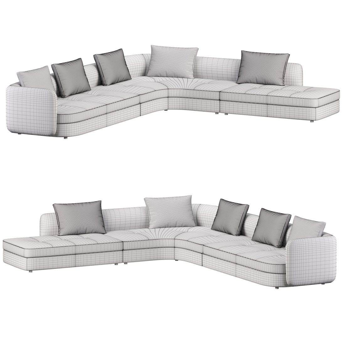 Echo Sofa Hc28 Cosmo - 3D Model for Corona