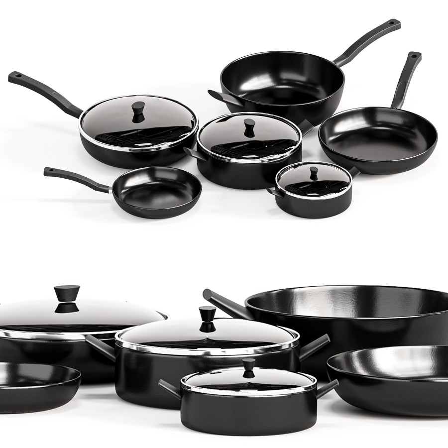 Isenvi Avonchef Deluxe Cookware Set 3D Model for Corona | CGMood