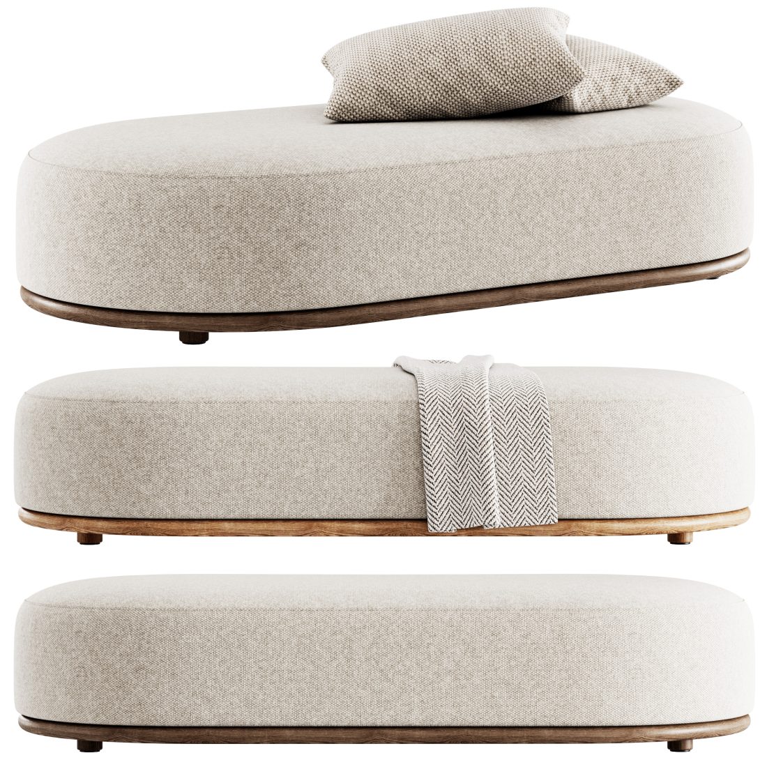 Cask Xl Ottoman By Expormim - 3D Model for VRay