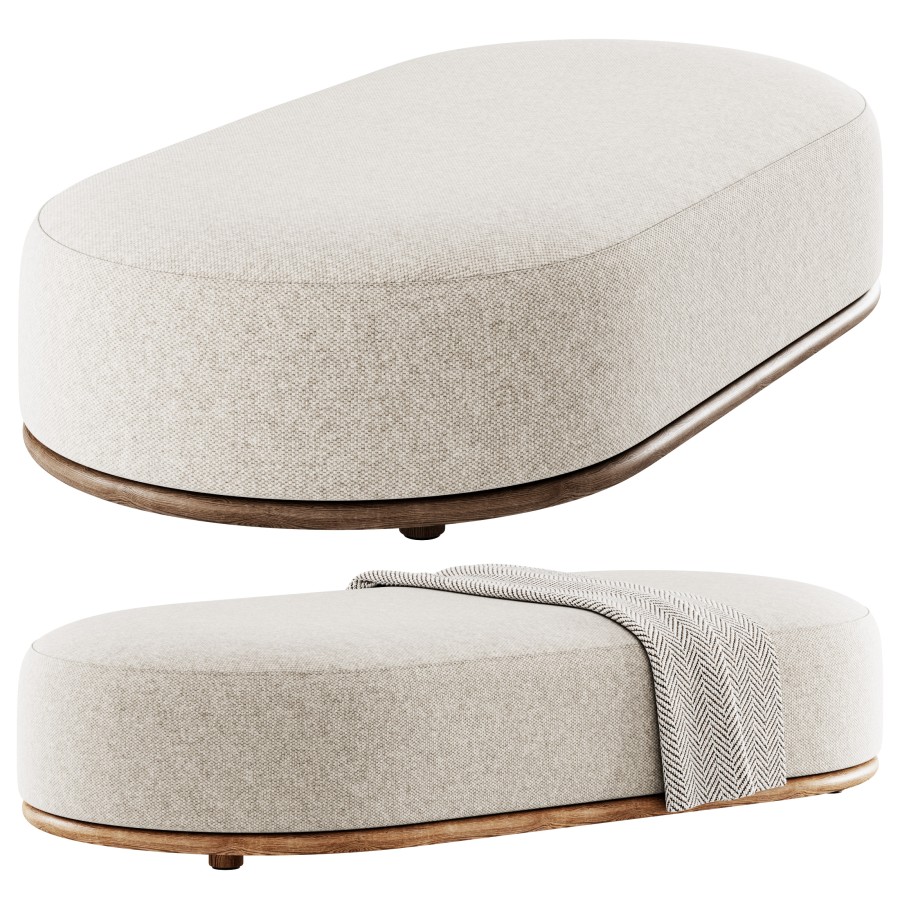 Cask Xl Ottoman By Expormim - 3D Model for VRay