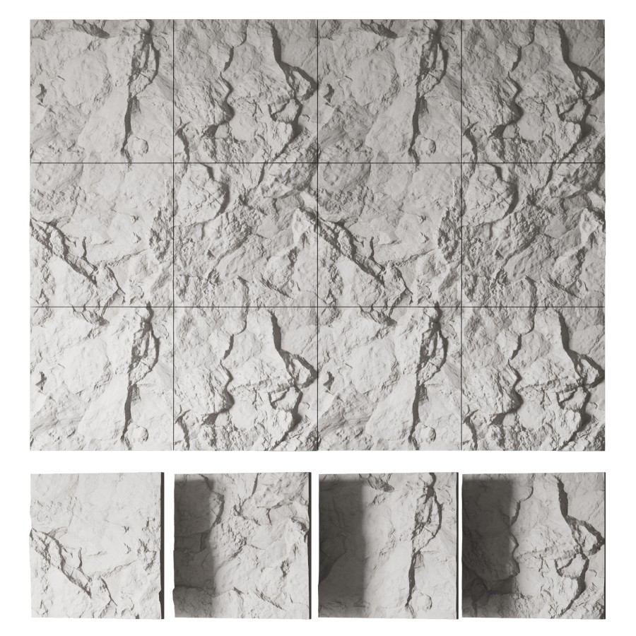 Stone Slabs - 3D Model for VRay, Corona
