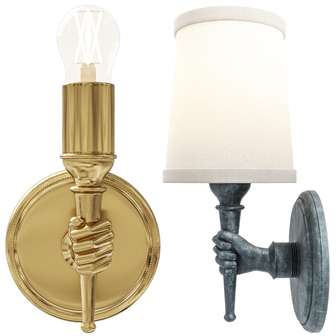 The Hand Sconce (wall Light) - 3D Model for Corona