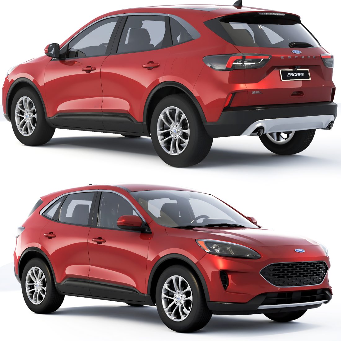 Ford Escape SEL 2021 - 3D Model for VRay