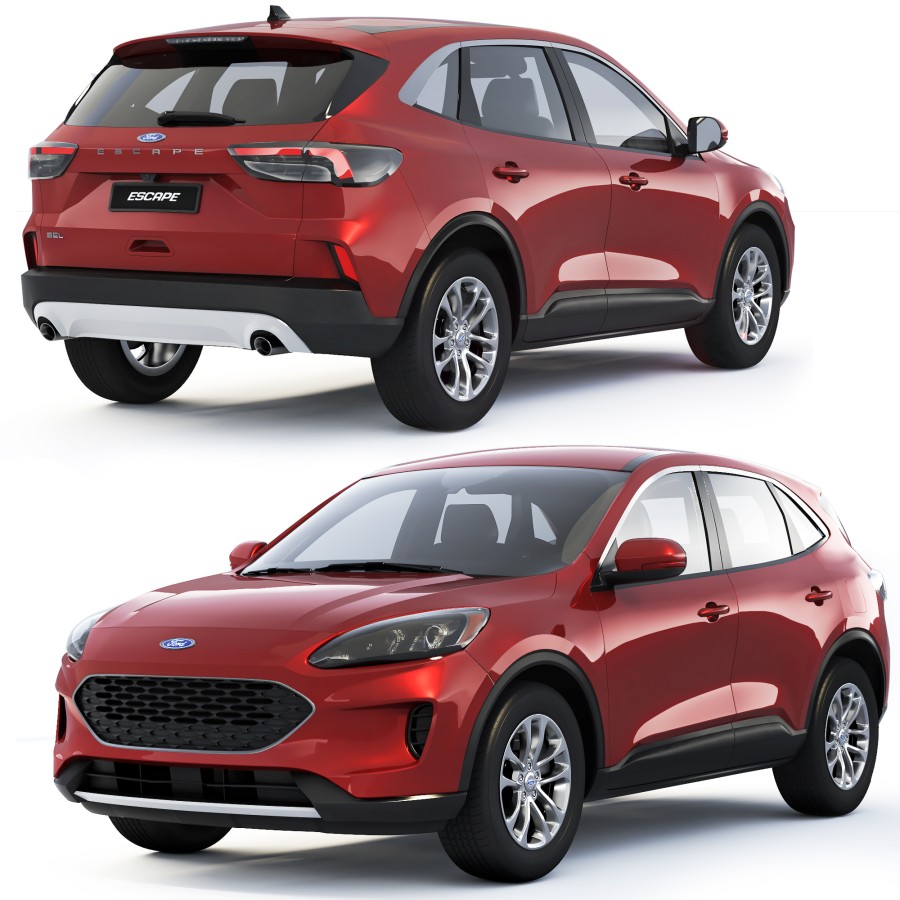 Ford Escape SEL 2021 - 3D Model for VRay