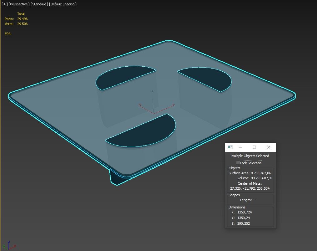 Wedge - 3D Model for Corona
