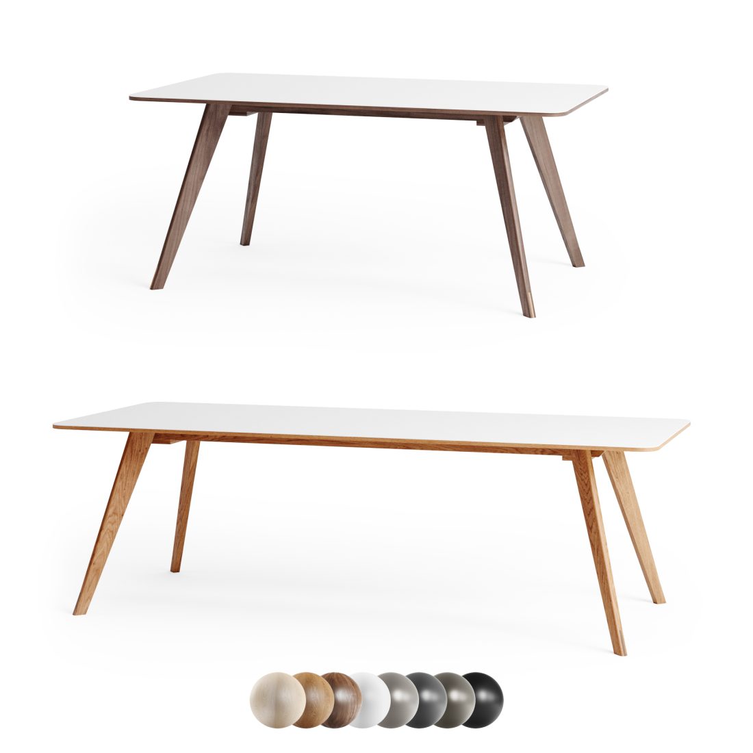 Bolia Dining Table New Mood1 - 3D Model for Corona, VRay