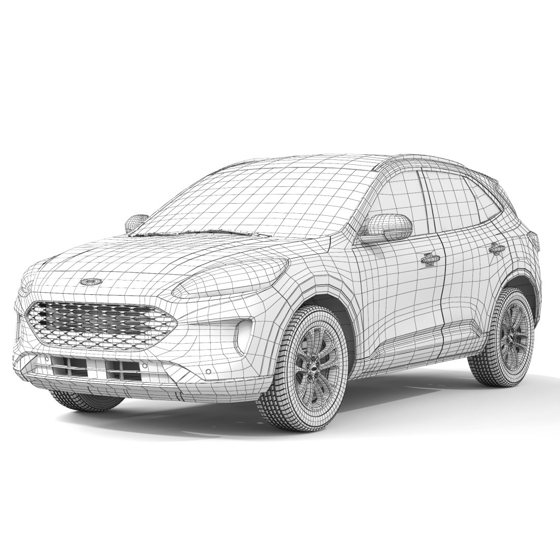 Ford Kuga 2020 - 3D Model for VRay