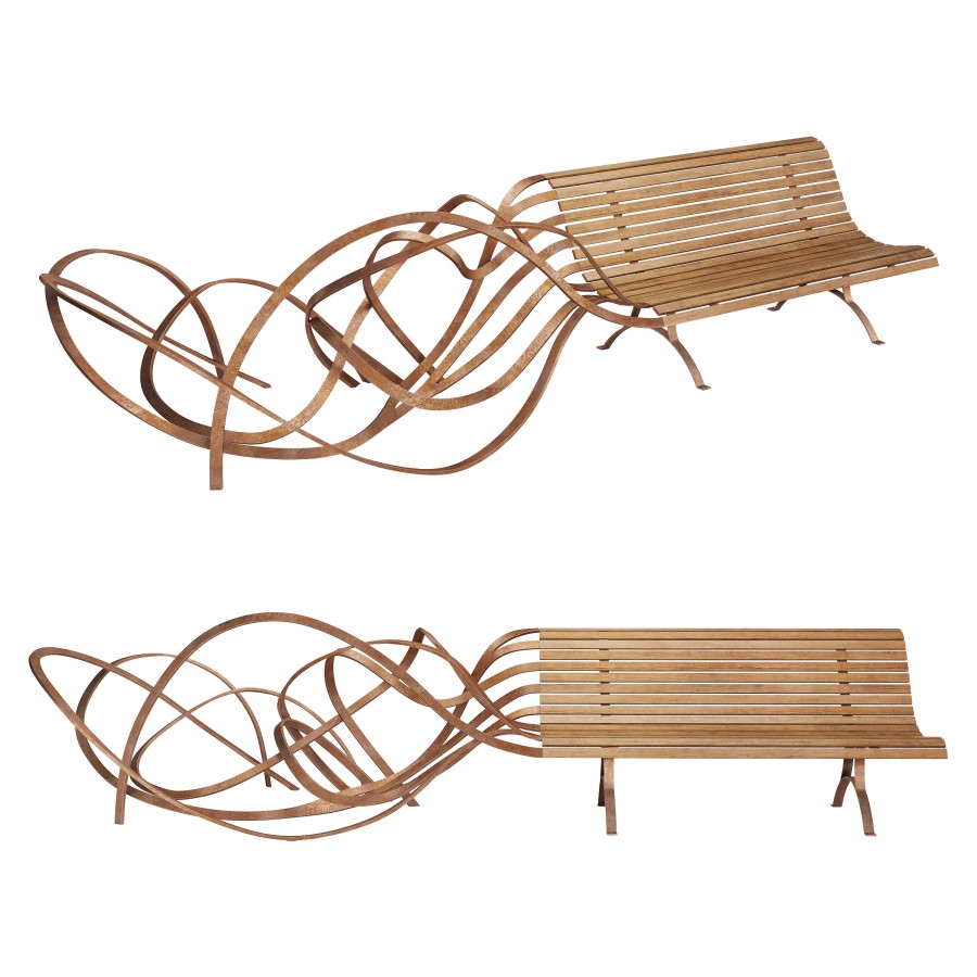 Pablo Reinoso Spaghetti Corten - 3D Model for Corona
