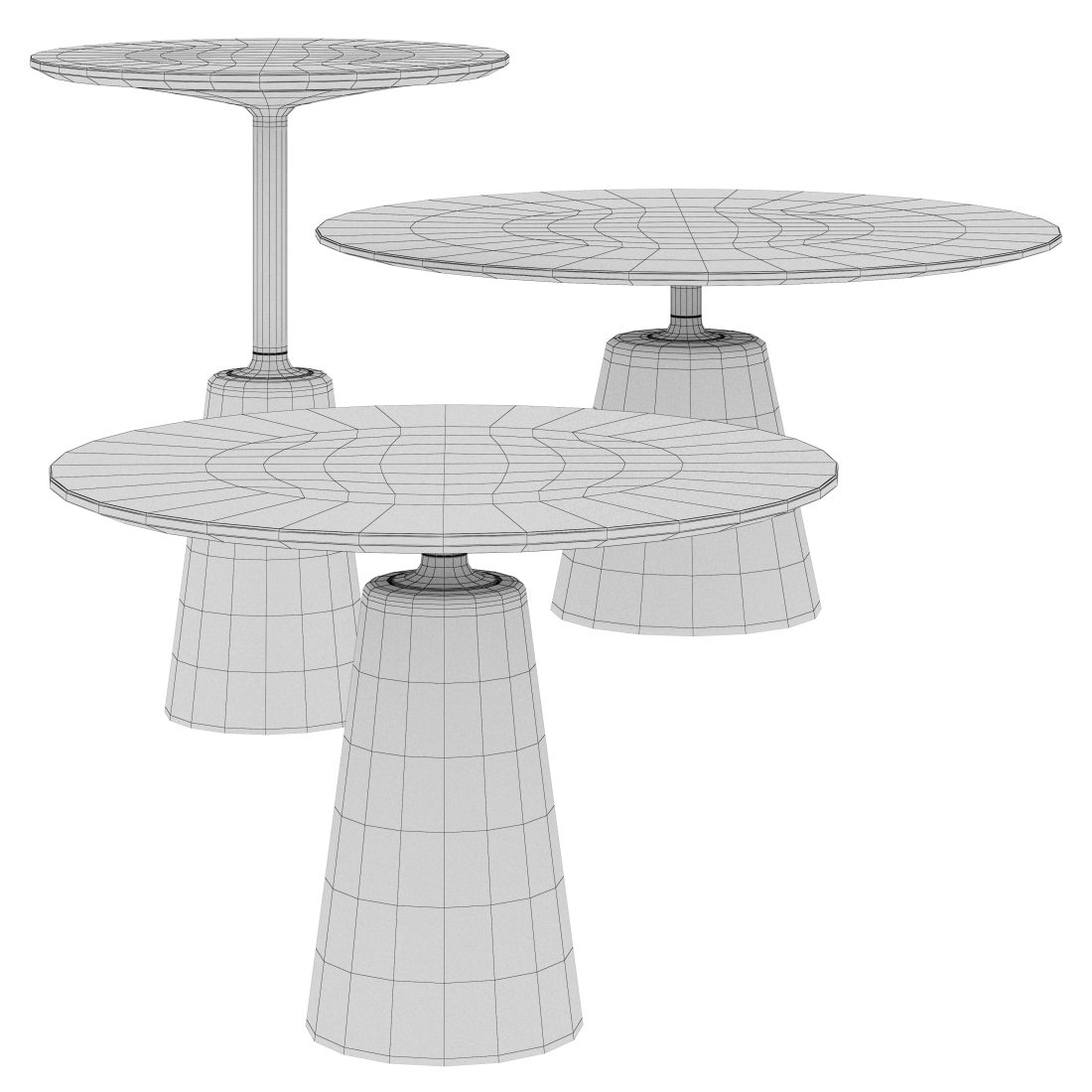 Rock Table Mini - 3D Model for VRay, Corona