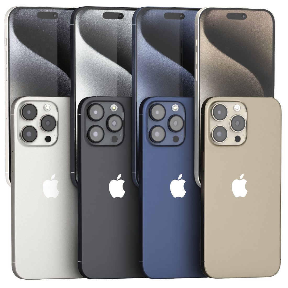 Apple Iphone 15 Pro Max - 3D Model for VRay, Corona