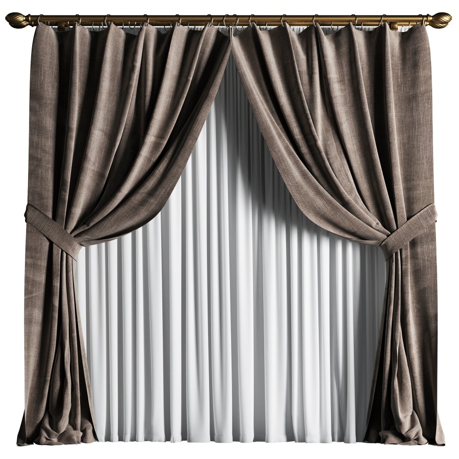Curtain 3D Model for Corona | CGMood