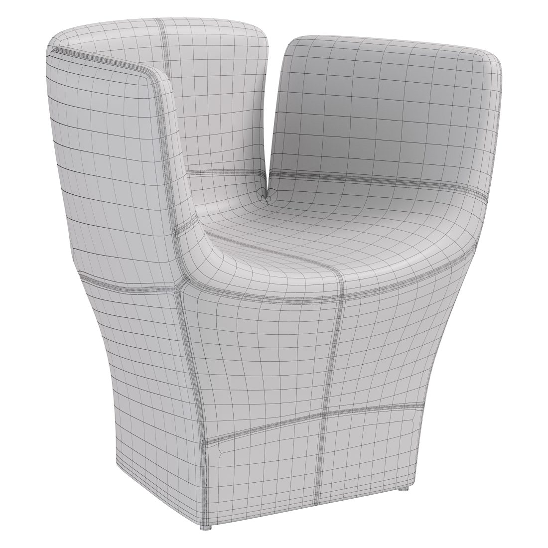 Bloomy Small Armchair By Patricia Urquiola - 3D Model for Corona