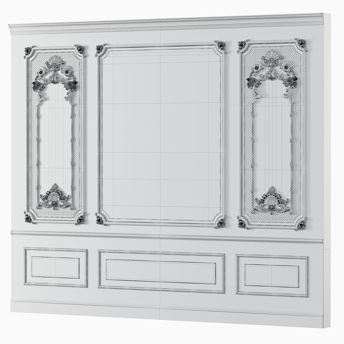 Classic Wall Moulding 02 3D Model for Corona | CGMood