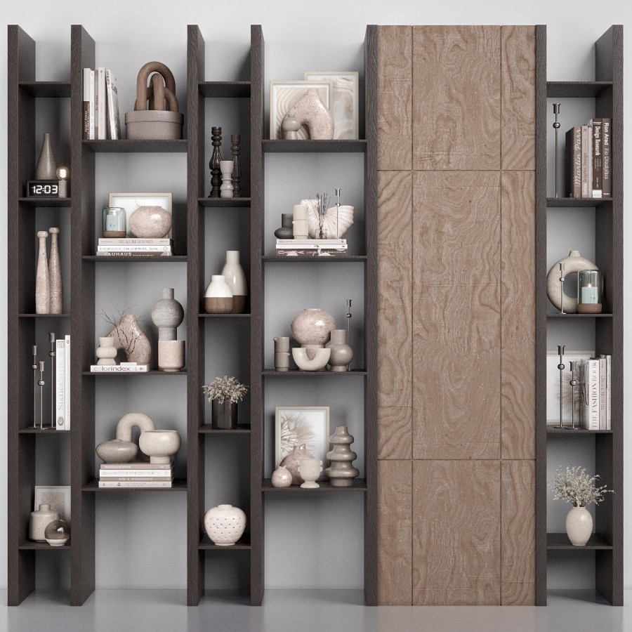 Rack - Shelf 08 - 3D Model for VRay, Corona