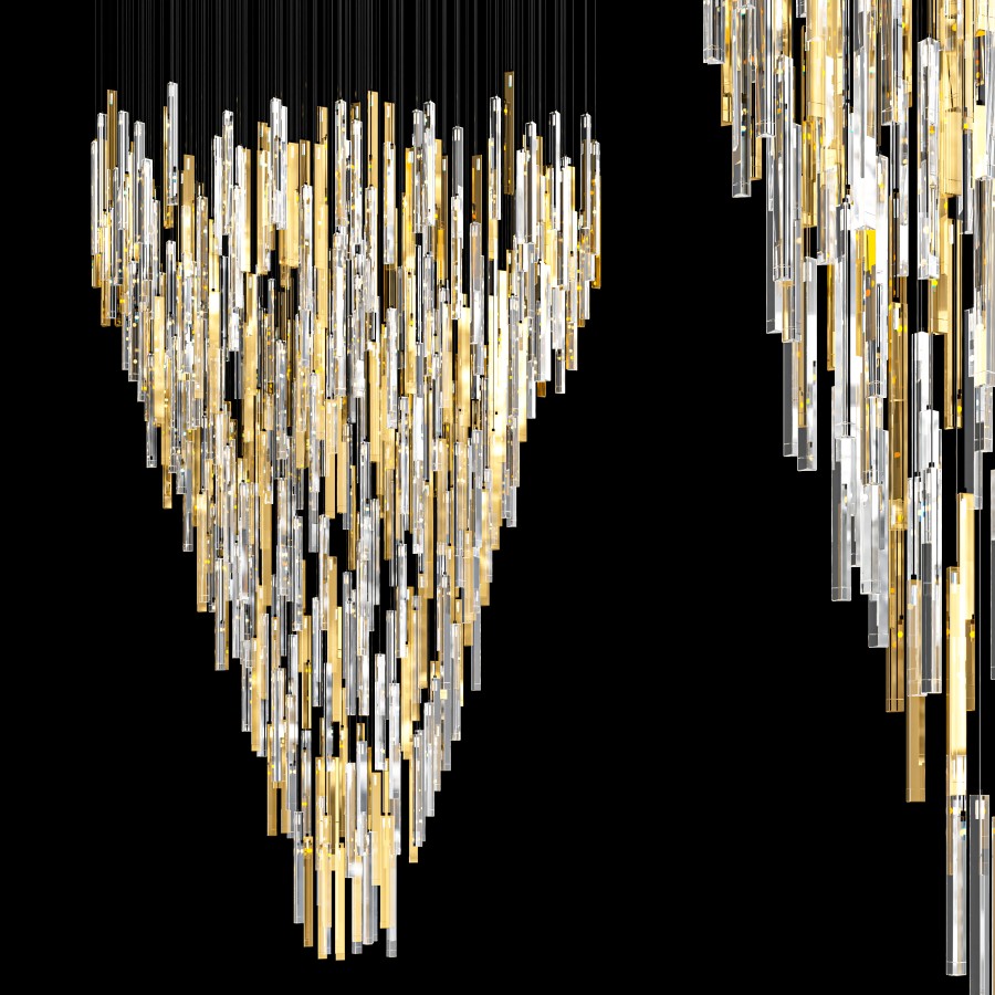Crystal Pendant Light 3D Model for VRay, Corona | CGMood