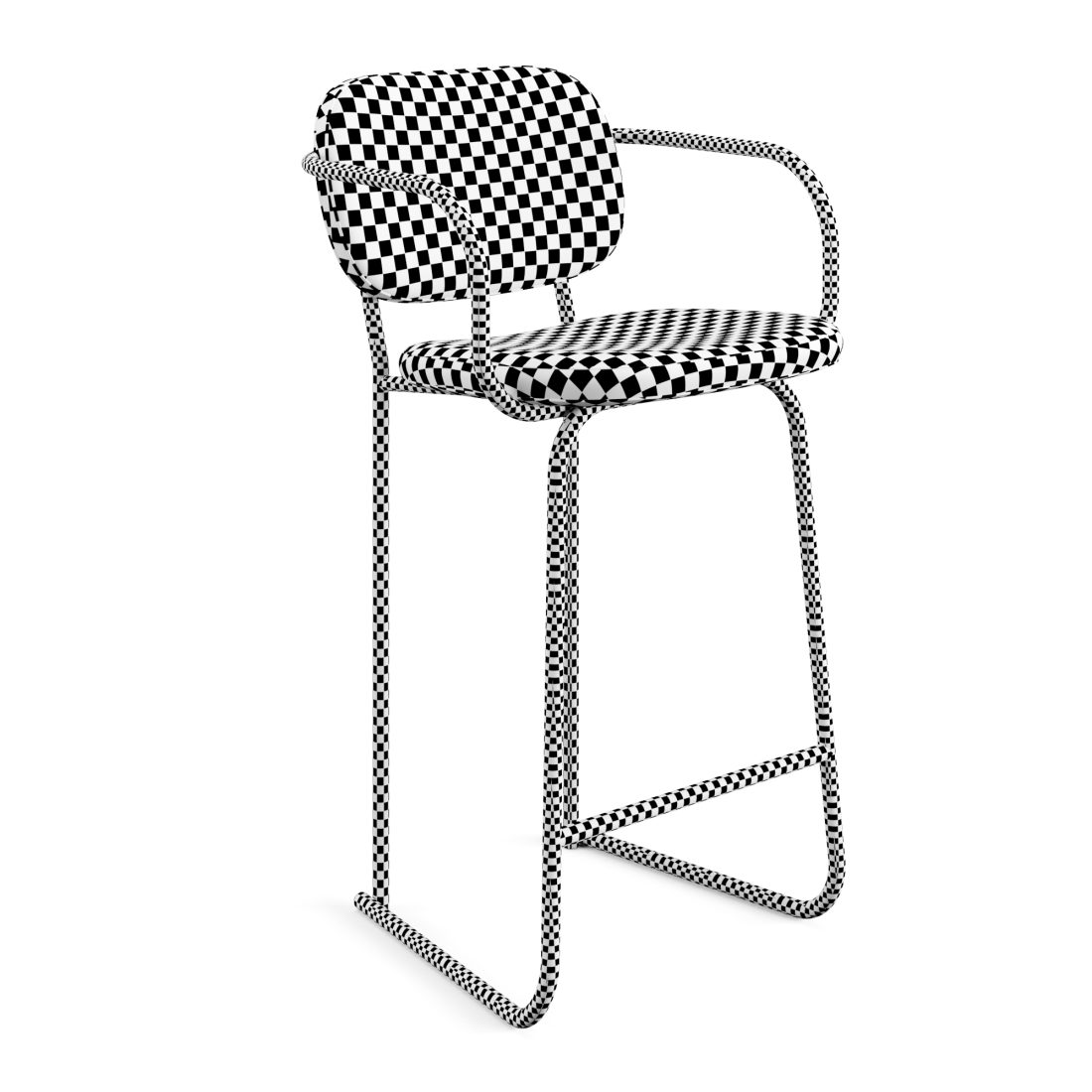 Sled Bar Stool 3D Model for VRay, Corona | CGMood