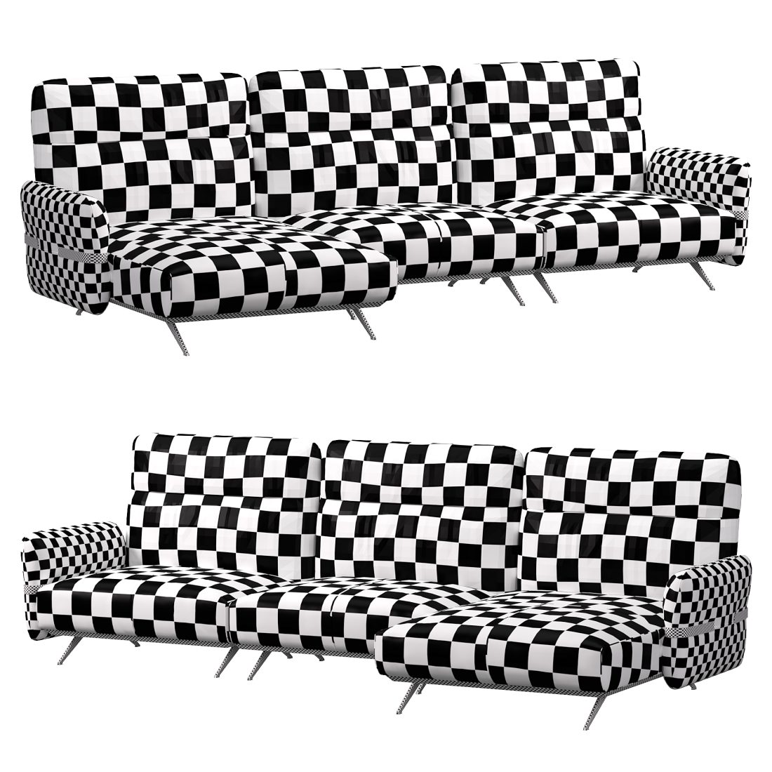 Pablo Leather Sofa By Natuzzi - 3D Model for Corona