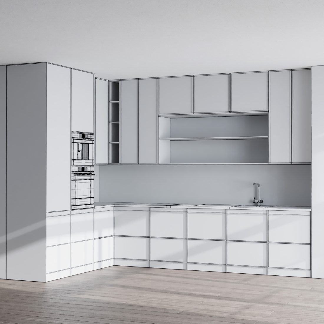 Kitchen Appliance Bosch Kitchen No 55 3D Model for VRay, Corona | CGMood