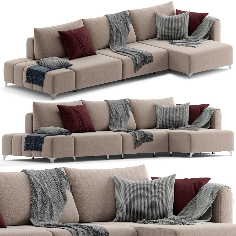 Modular Sofa Moon 161 3D Model for VRay | CGMood