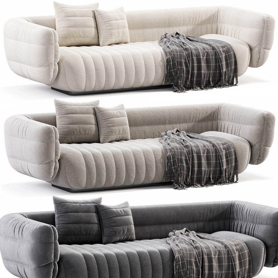 Baxter Sofa Tactile - 3D Model for Corona