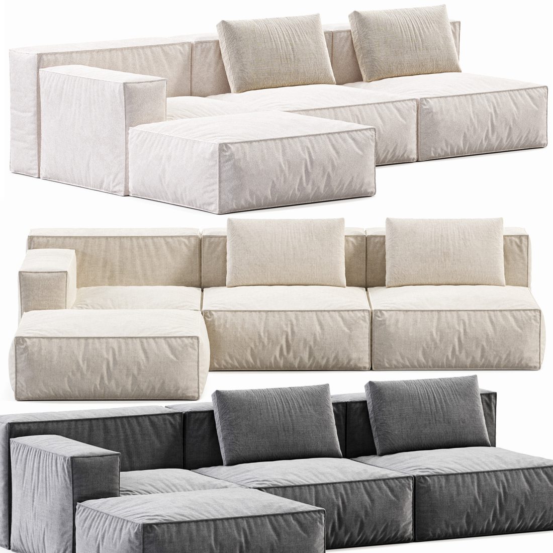 Chento Loft Sofa By Tuodivano - 3D Model for Corona