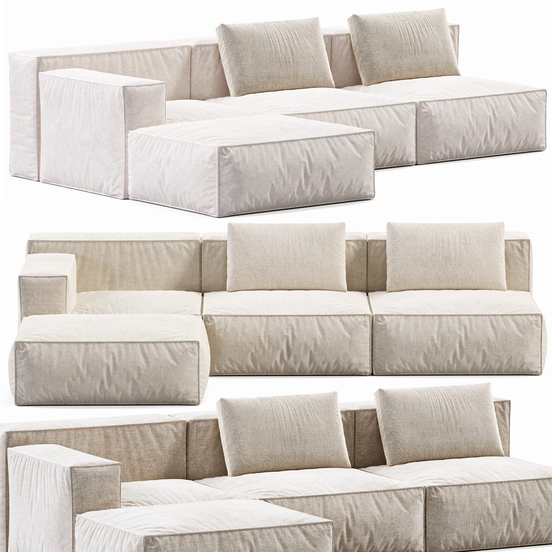 Chento Loft Sofa By Tuodivano - 3D Model for Corona