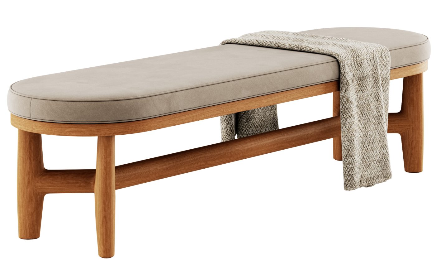 Rami Bench By Porada - 3D Model for VRay