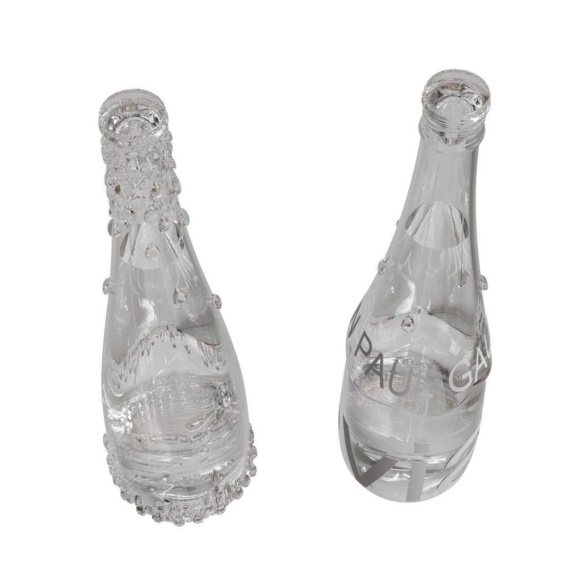 Evian Paul Gaultier Fillico Jewelry Water Bottles 3D Model for Corona ...