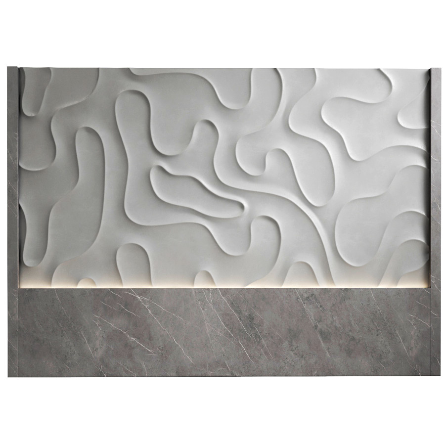 Decorativ Panel Wave 20 - 3D Model for VRay, Corona