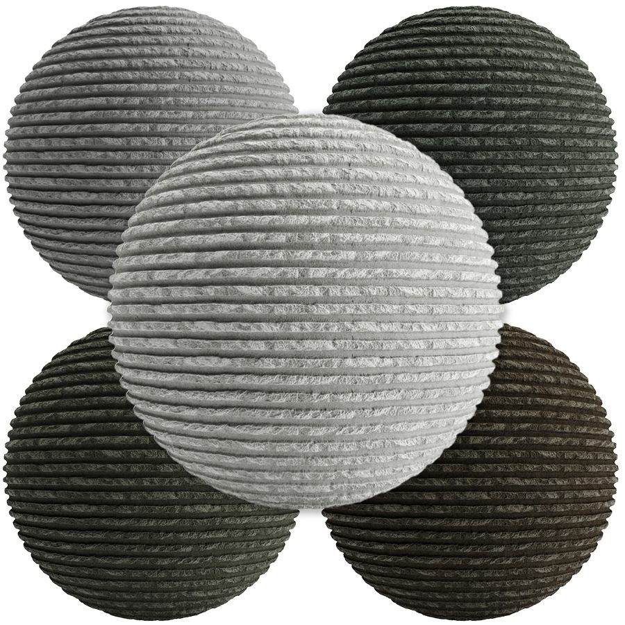 Five Ribbed Concrete Pbr Materials Texture / PBR Material | CGMood