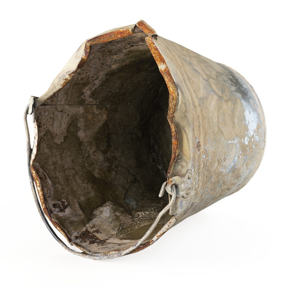 Old Dirty Metal Bucket 3D Model for VRay, Corona | CGMood