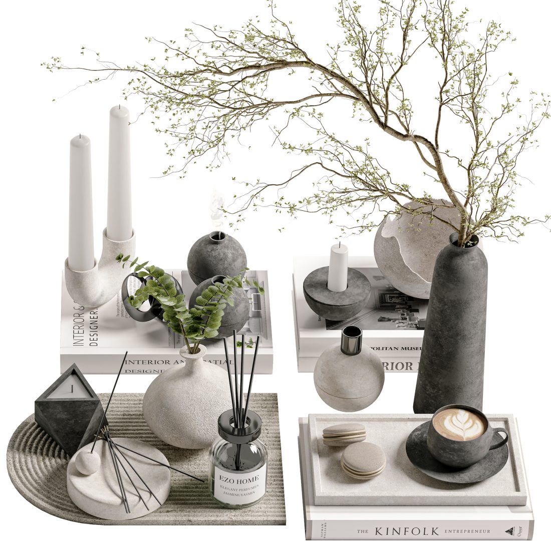 Decorative Set 09 3D Model for Corona | CGMood