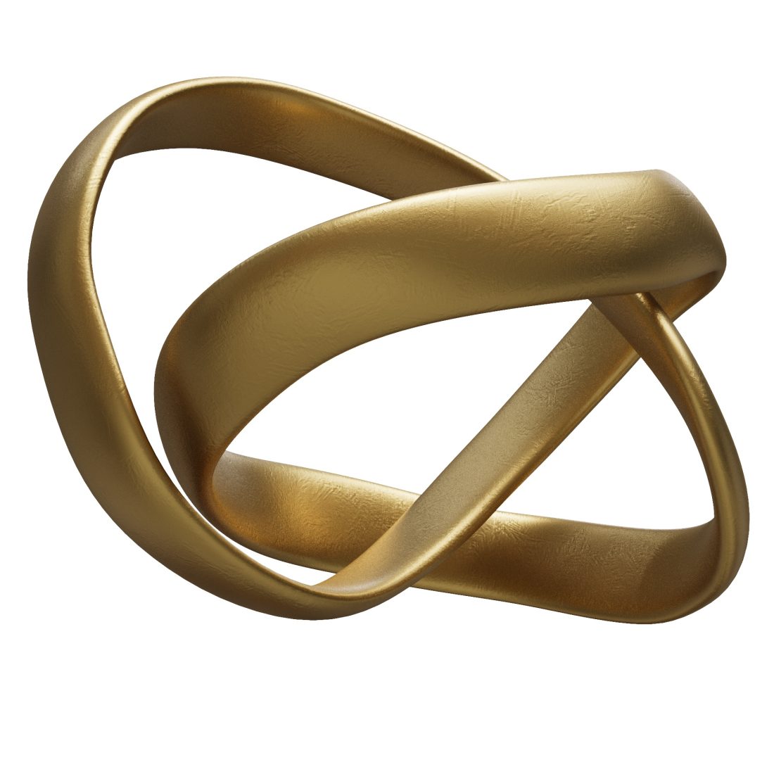 Marteli Decorative Gold Knot Sculpture - 3D Model for Corona