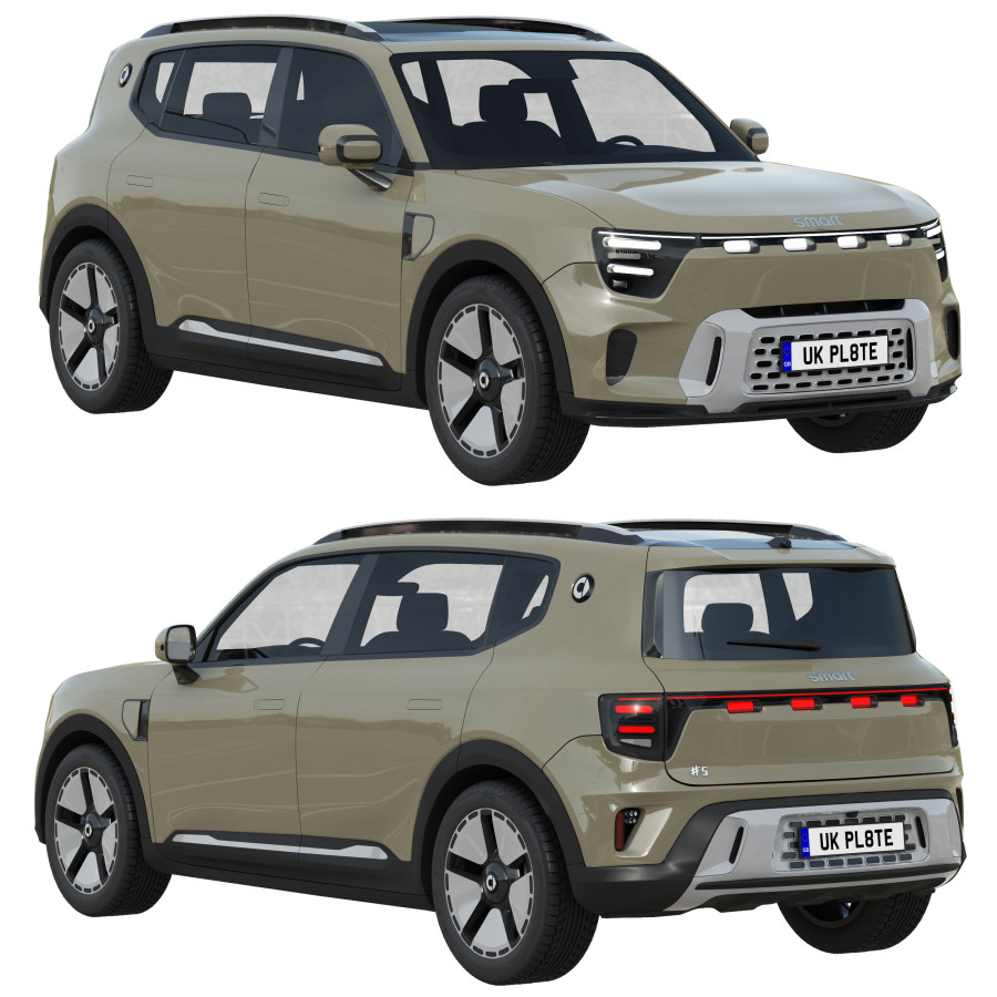 Smart 5 - 3D Model for VRay