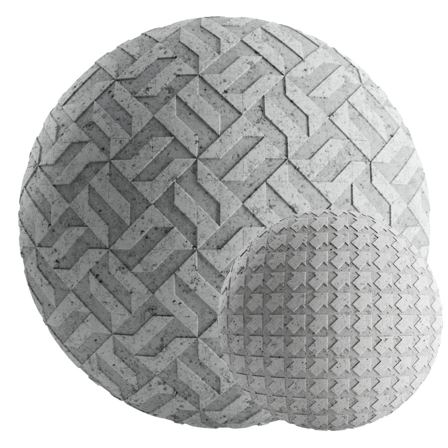 Hyper Concrete Relief Wall Mod Texture / PBR Material | CGMood